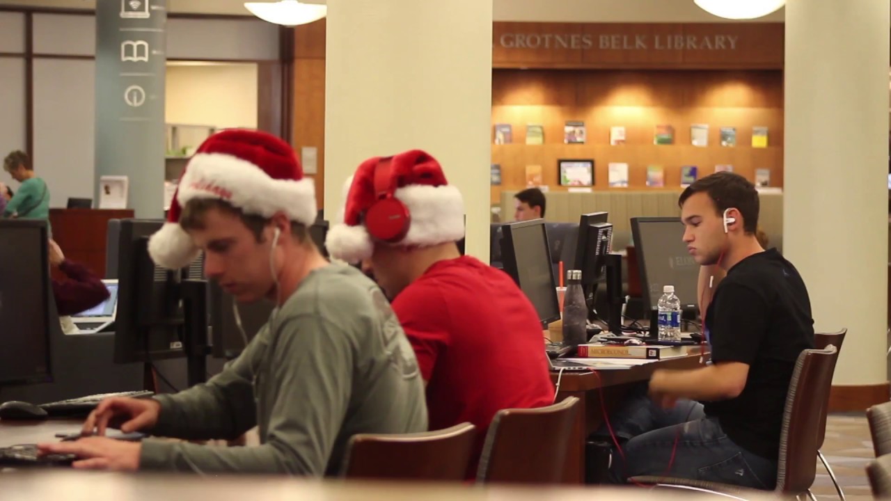 Blasting Christmas Music in the Library BONUS FOOTAGE - YouTube