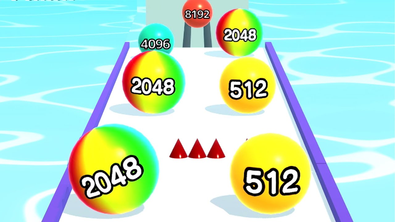 Ball Run 2048 - All Levels Gameplay Android, iOS ( Levels 890 ) - YouTube