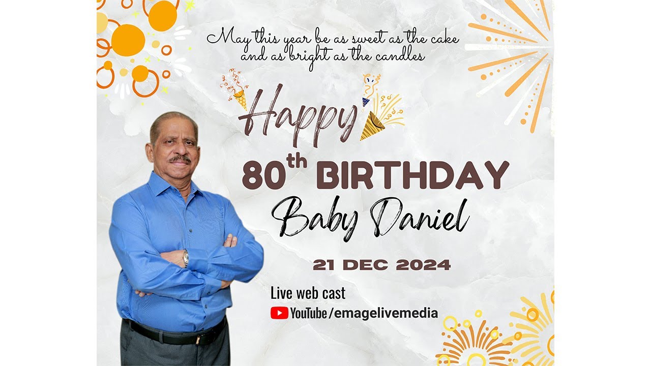 80th Birthday Celebration Mr. Baby Daniel - YouTube
