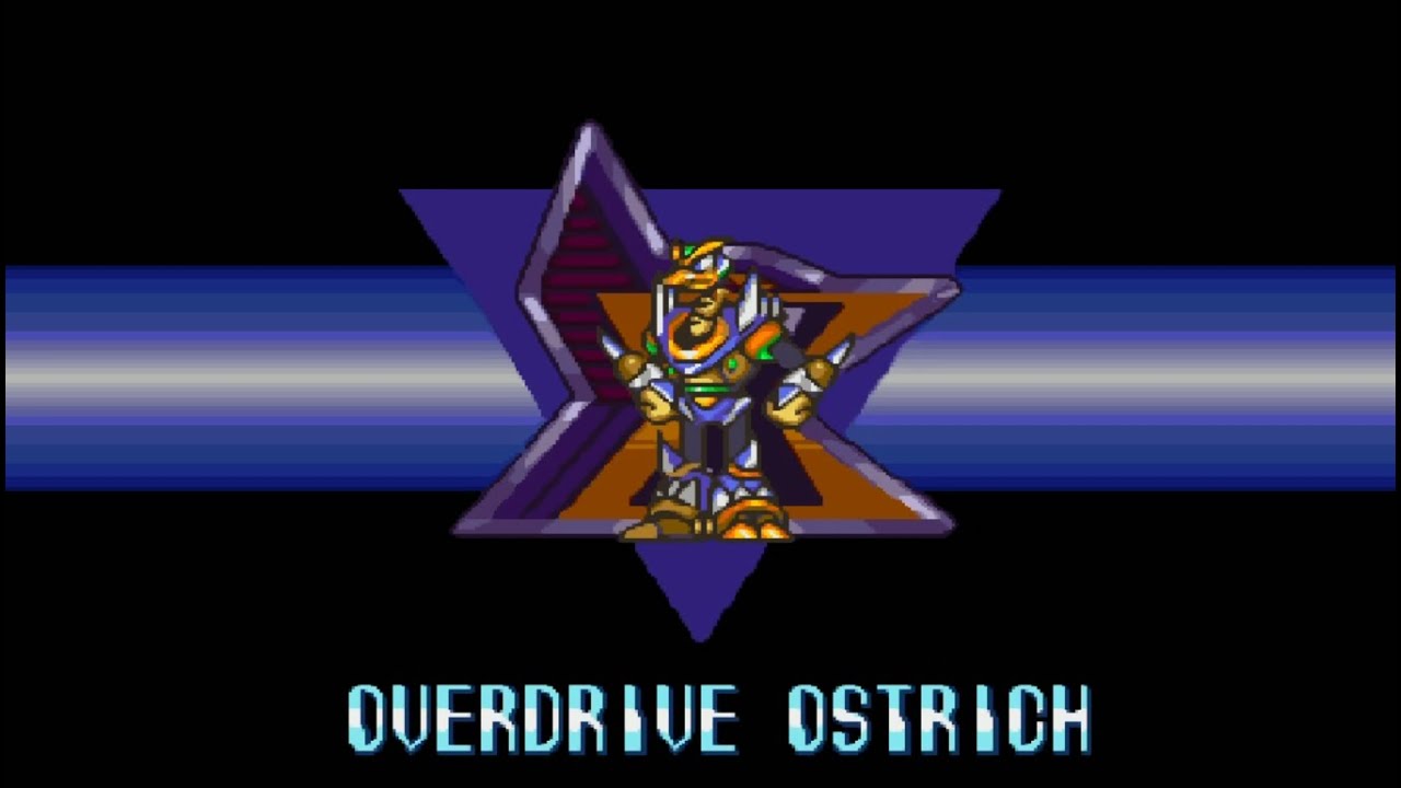 Megaman X2 Overdrive Ostrich stage and boss - YouTube