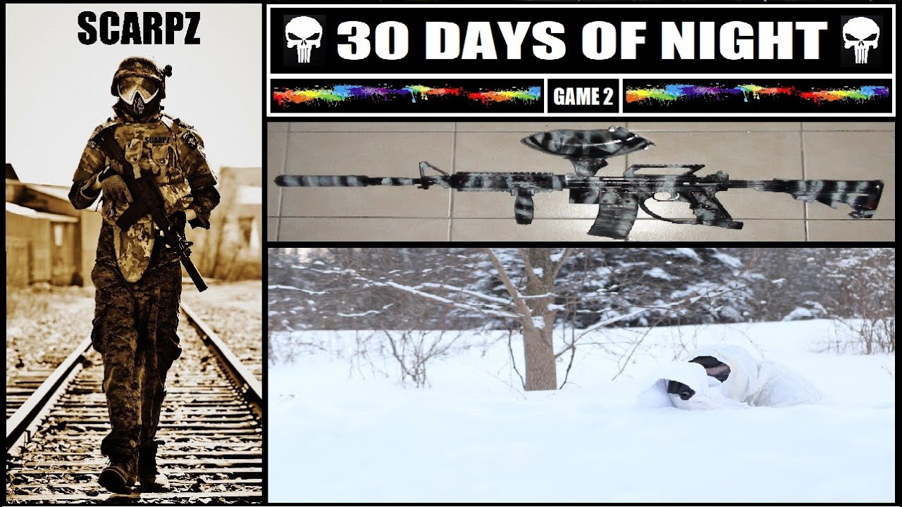SCARPZ PAINTBALL - 30 DAYS OF NIGHT - WINTER [Game 2] - YouTube