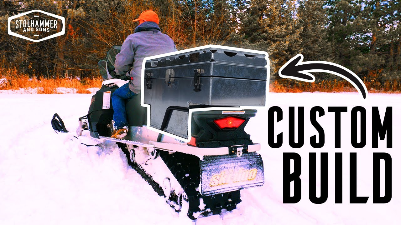 Custom Snowmobile Cargo Box for Ice Fishing Minnesota - Stolhammer and ...