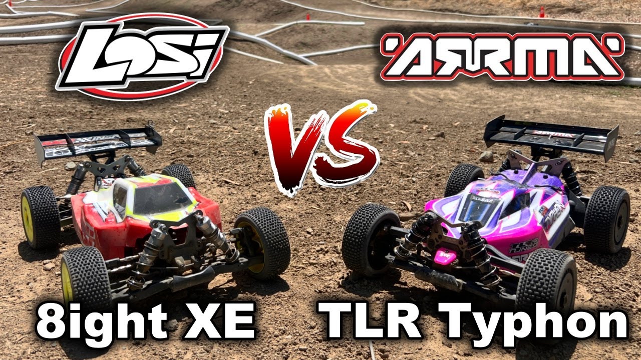 Losi 8ight XE RTR vs. Arrma TLR Tuned Typhon - Best 1/8 RTR Race Buggy ...