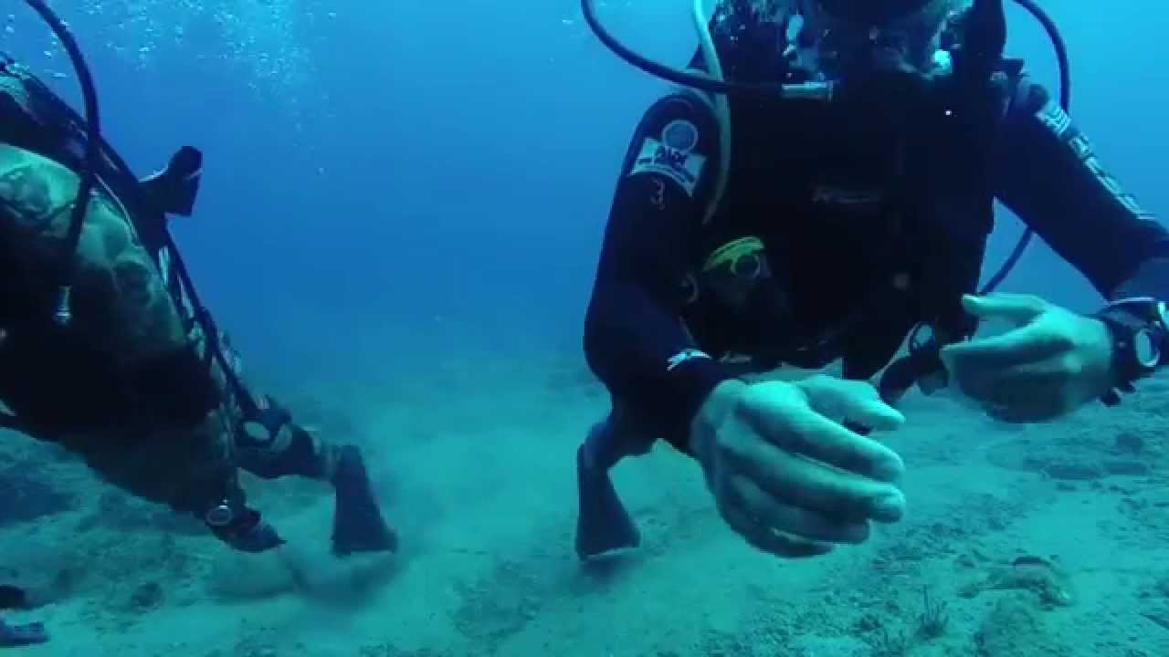 Diving at Elephants Cave - Crete Greece - YouTube