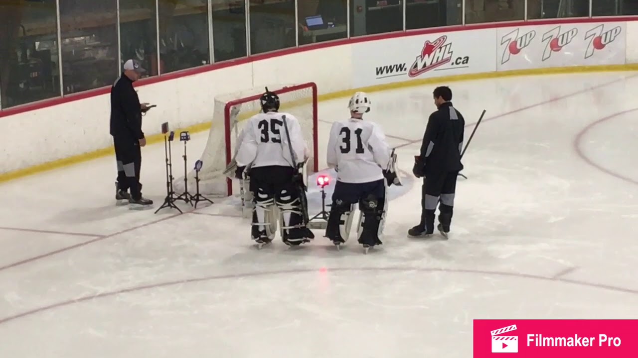 Cade Corbin ‘03 Goalie at WHL Prospects Camp April 2018 - YouTube