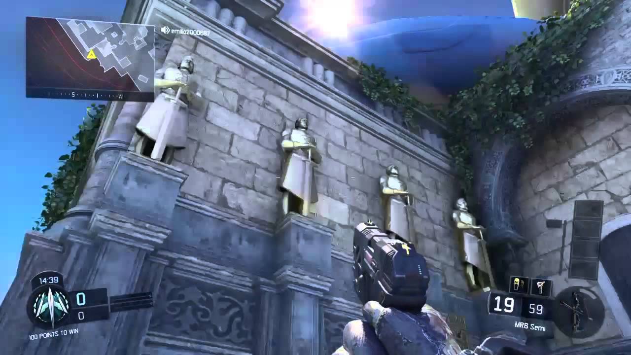 Bo3 splash on top of map and hiding spots - YouTube