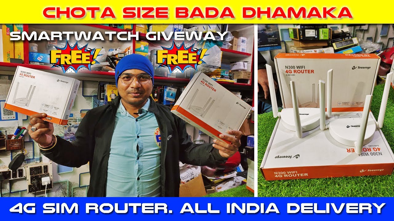 Chota Size Bada Dhamaka | Secureye 3 Antena 4g Sim Router Unboxing & Details | Tech2tech ...