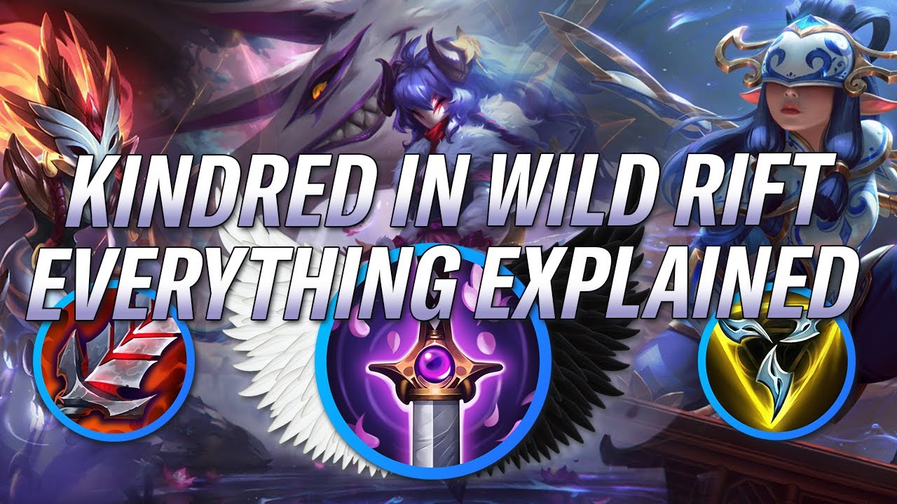 *PENTAKILL* KINDRED GAMEPLAY WILD RIFT! ABILITY BREAKDOWN - HOW MARKS ...