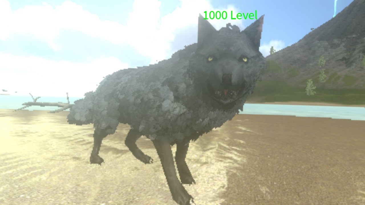 Ark Dire Wolf Taming 1000 Level - YouTube