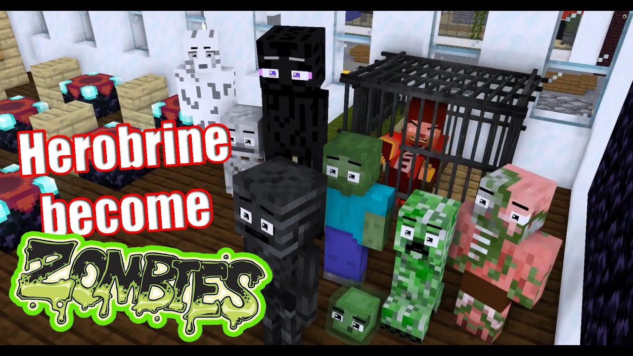 Herobrine Became Zombie : Friends Find The Antidote #minecraft # ...
