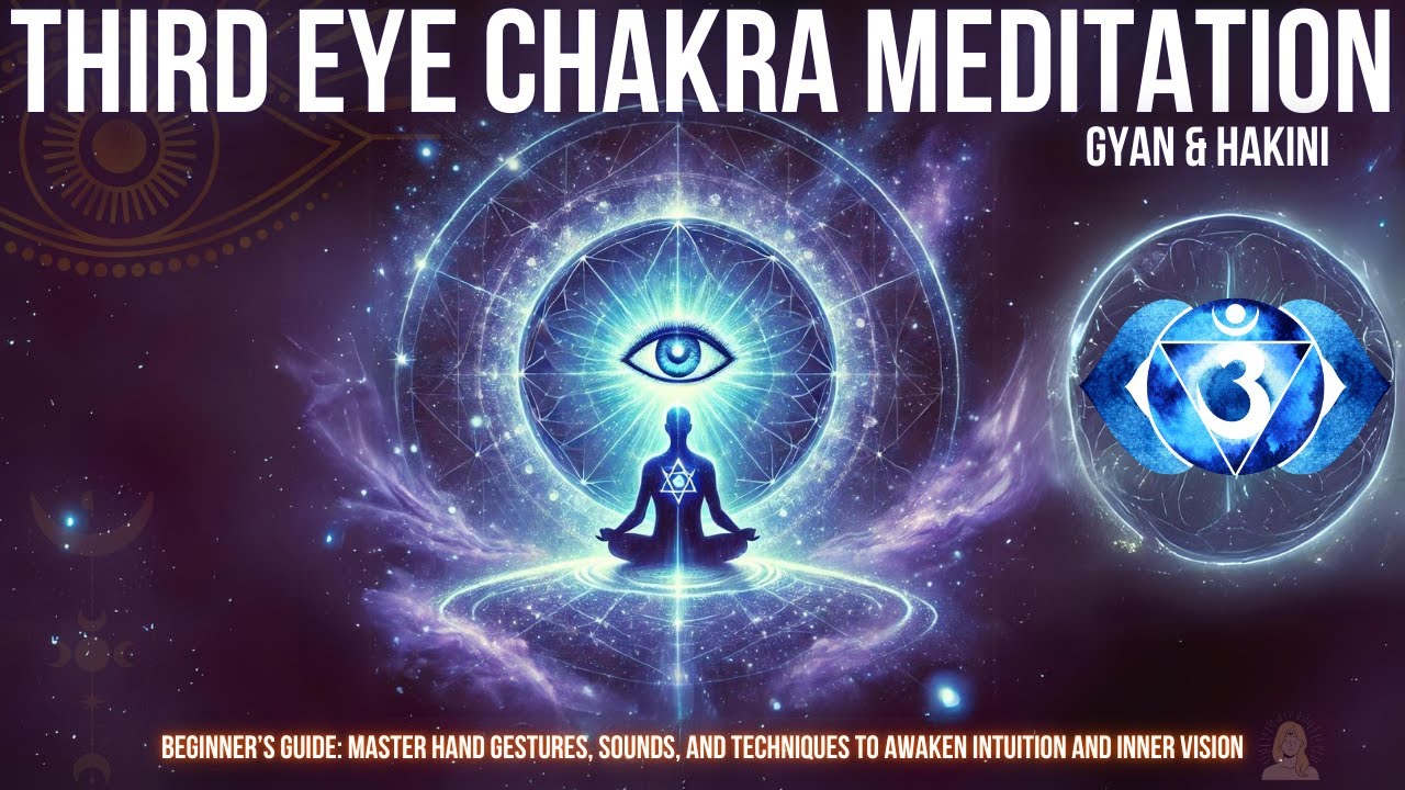 Third Eye Chakra Meditation: Hakini & Gyan for Intuition 🌌👁️ - YouTube
