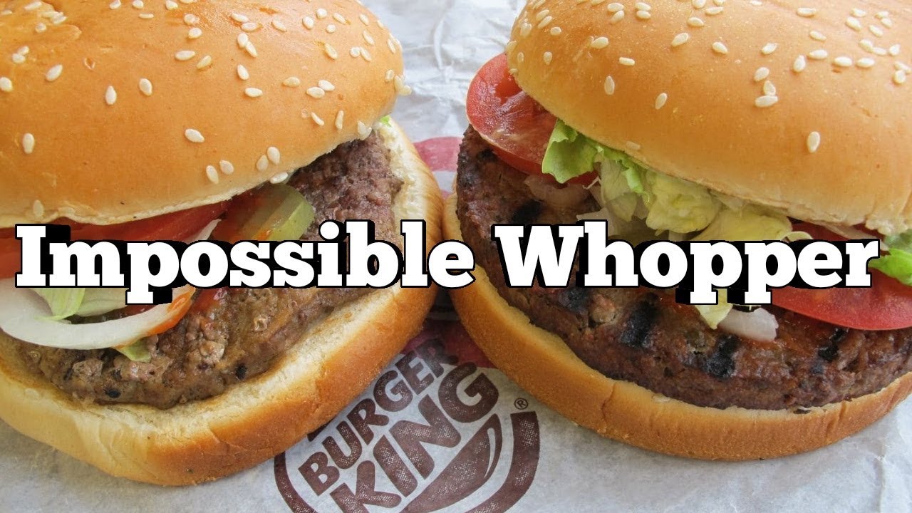 Impossible Whopper Taste Test And Comparison - YouTube