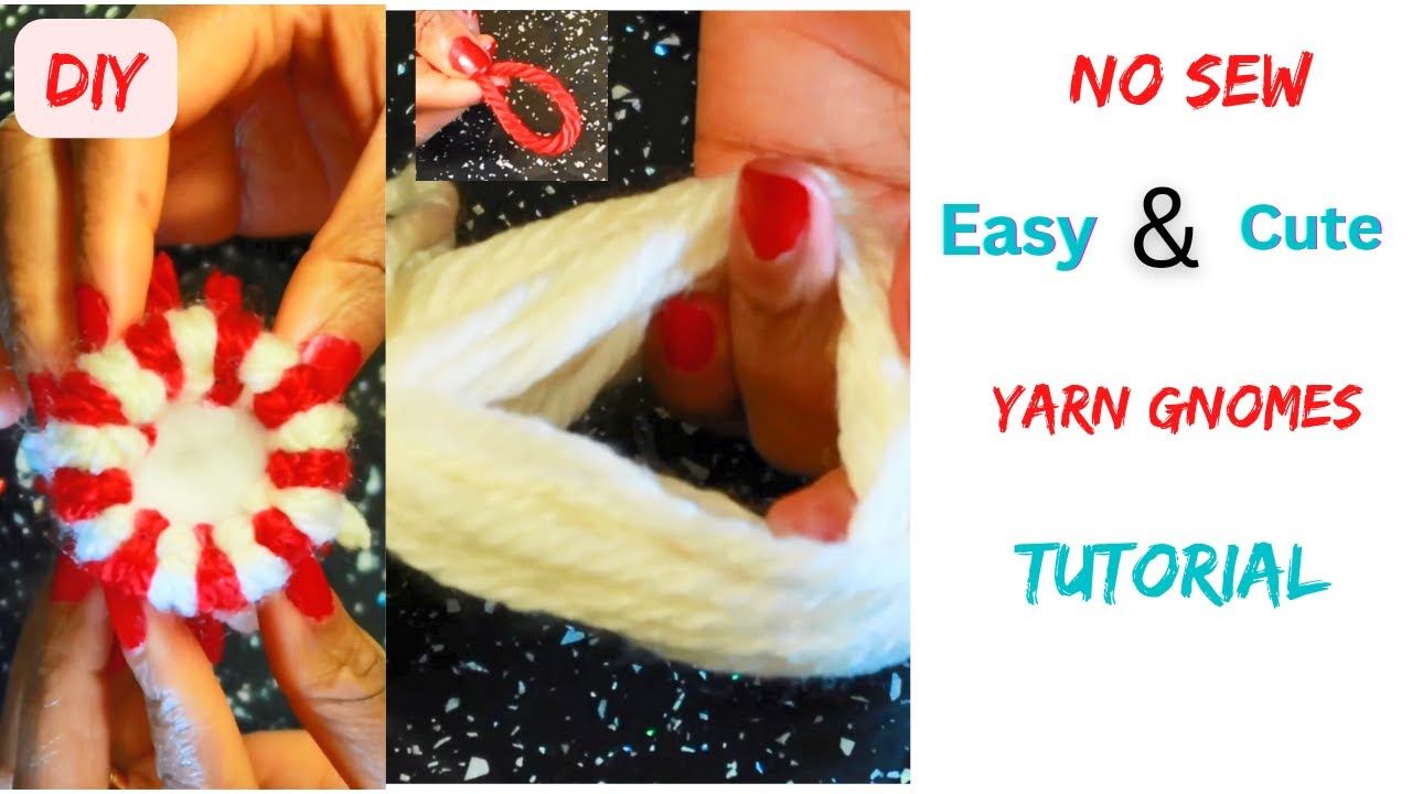 DIY Christmas Gnomes / Easy And Cute Yarn Gnomes Tutorial / No Sew ...