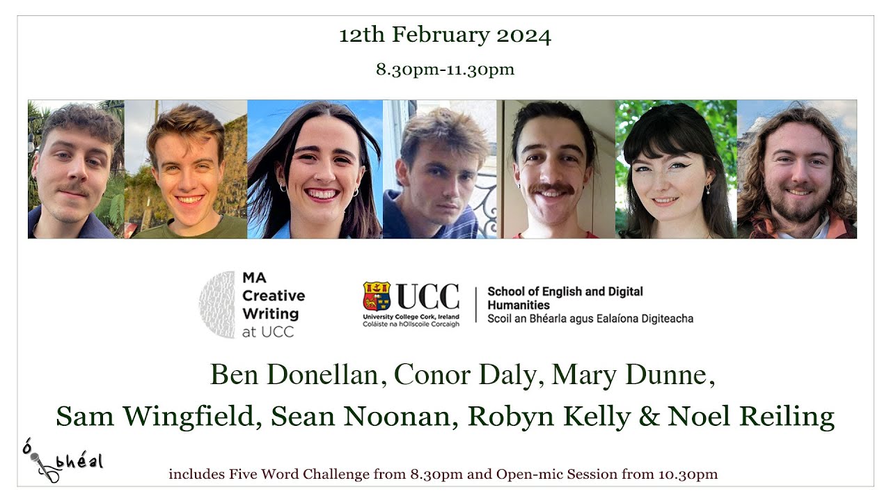 12th February 2024 - New Creative Writing from UCC - YouTube