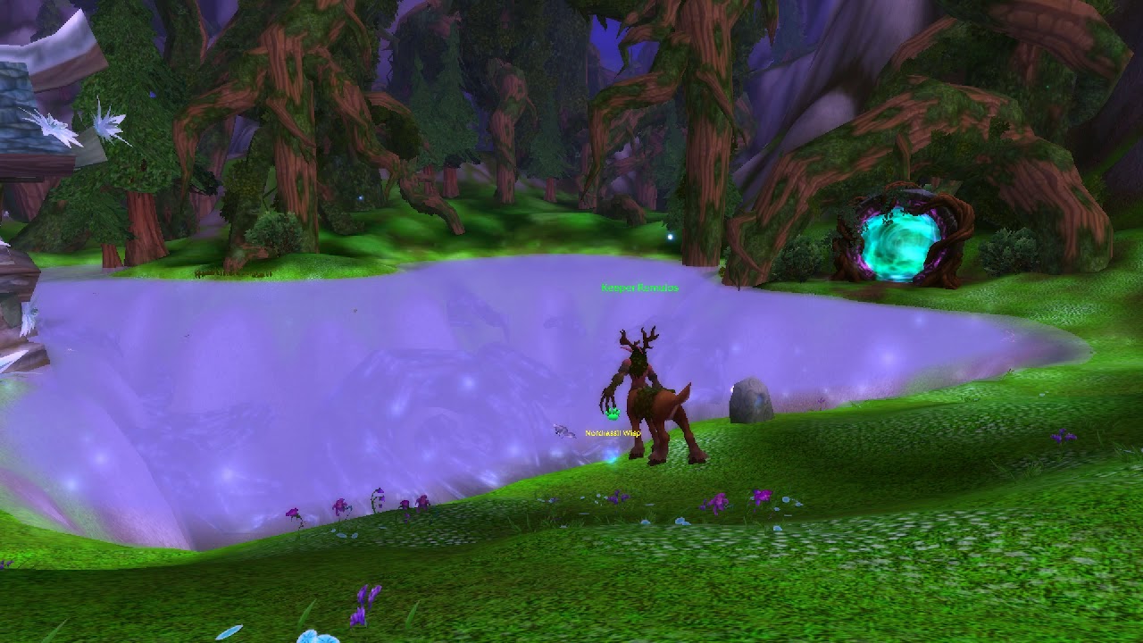 WORLD OF WARCRAFT VIDEO GAME AMBIANCE NORDRASSIL LAKE - YouTube