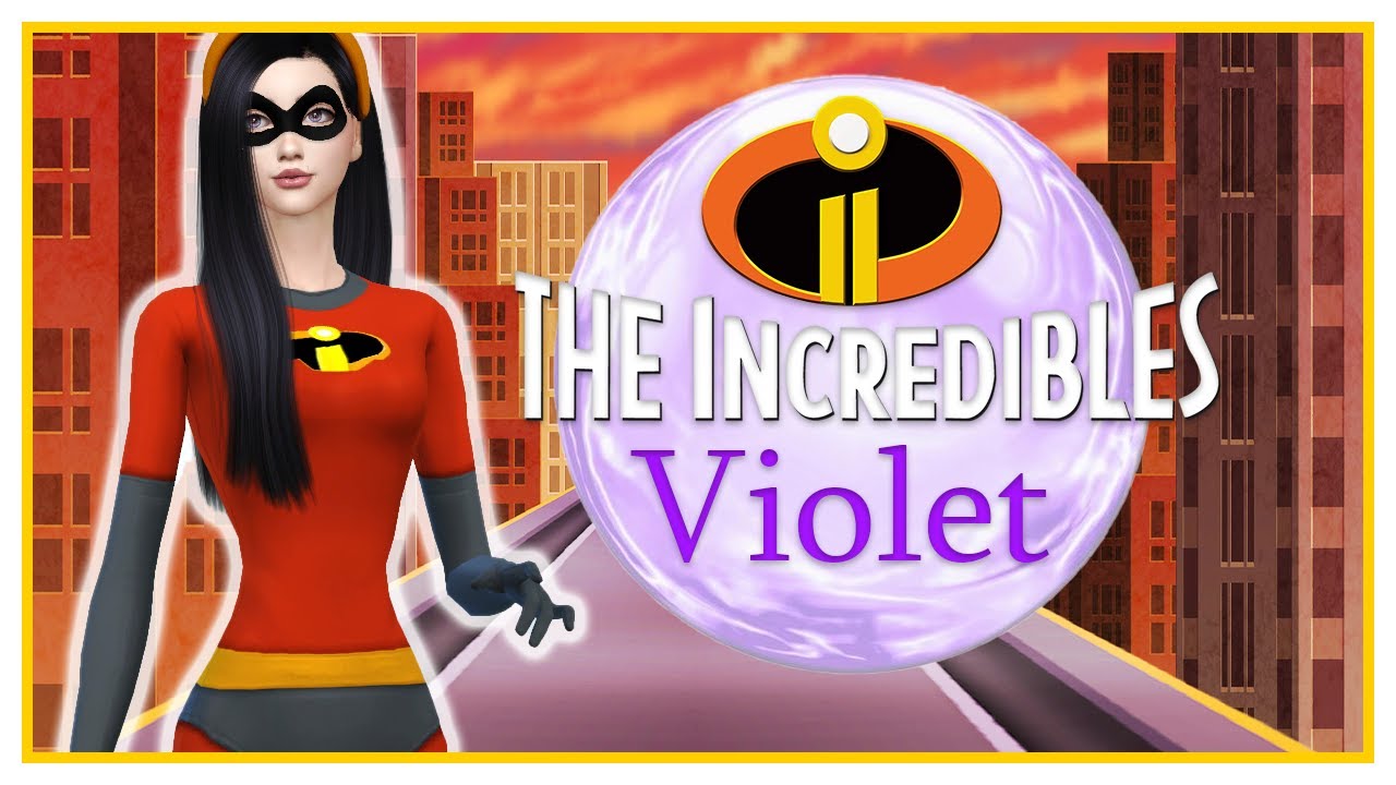 Violet Parr | The Incredibles | The Sims 4 | create a sim | - YouTube