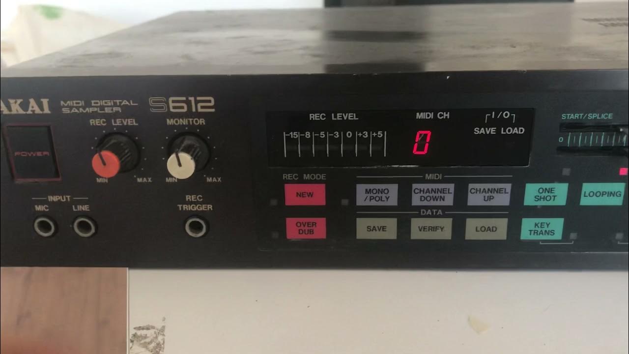 Akai S612 MIDI Digital Sampler - YouTube
