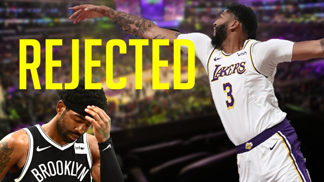 Anthony Davis Blocks Kyrie Irving *WORDS EXCHANGED* - YouTube