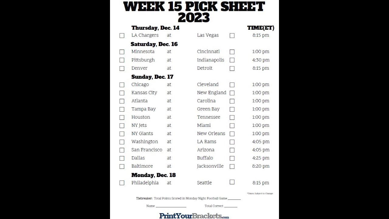 Week 15 Picks with Dashie and Guests - YouTube