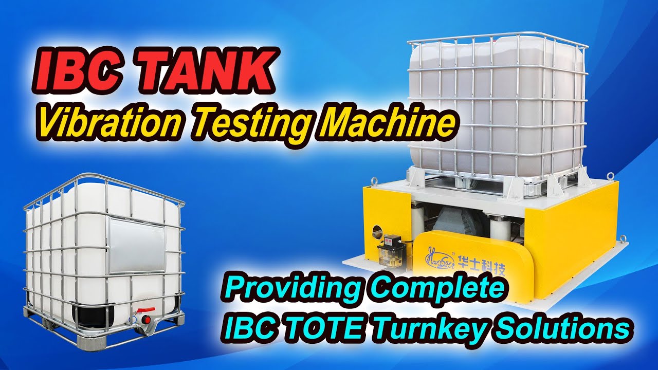 IBC Tote Machine Tank Vibration Testing Machine - YouTube