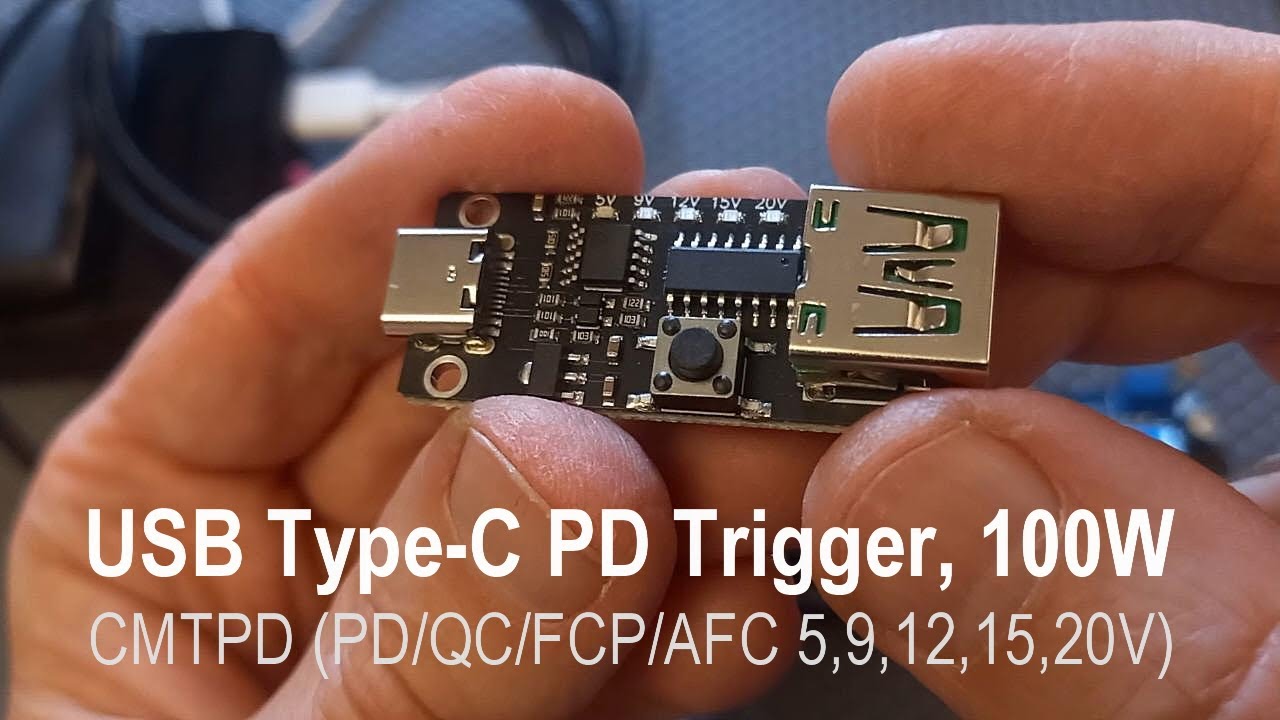 Тестуємо USB PD/QC тригер CMTPD 9-20V на 100W - Все, що потрібно знати ...