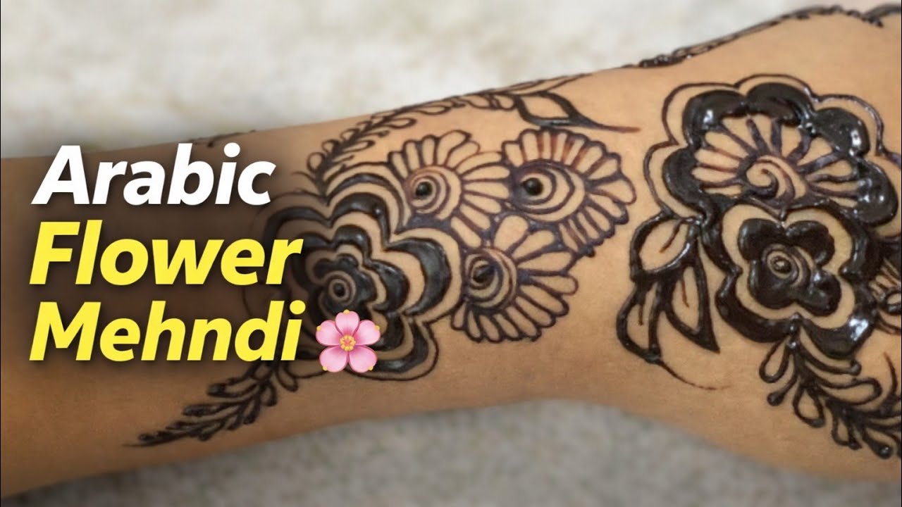 Arabic Flower Mehndi design #henna #easymehndi #floralmehndi # ...