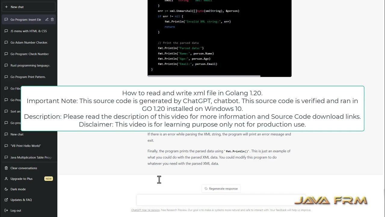 How To Read And Write Xml File In Golang 120 Youtube