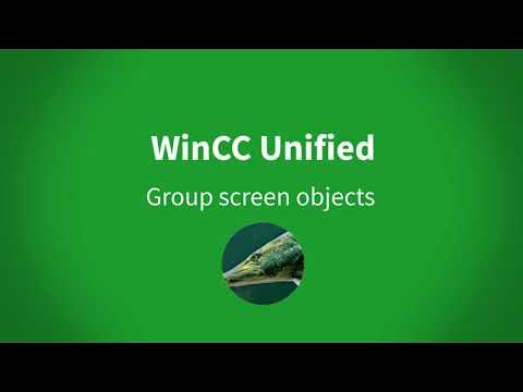 WinCC Unified V18: Grouping Screen objects - YouTube