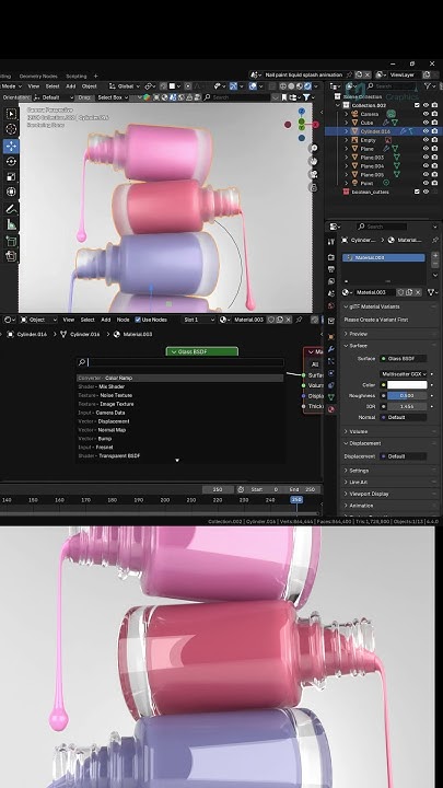 Noob Vs Pro artist Creating Glass In Blender#blender #blendertutorial #blendercommunity ...