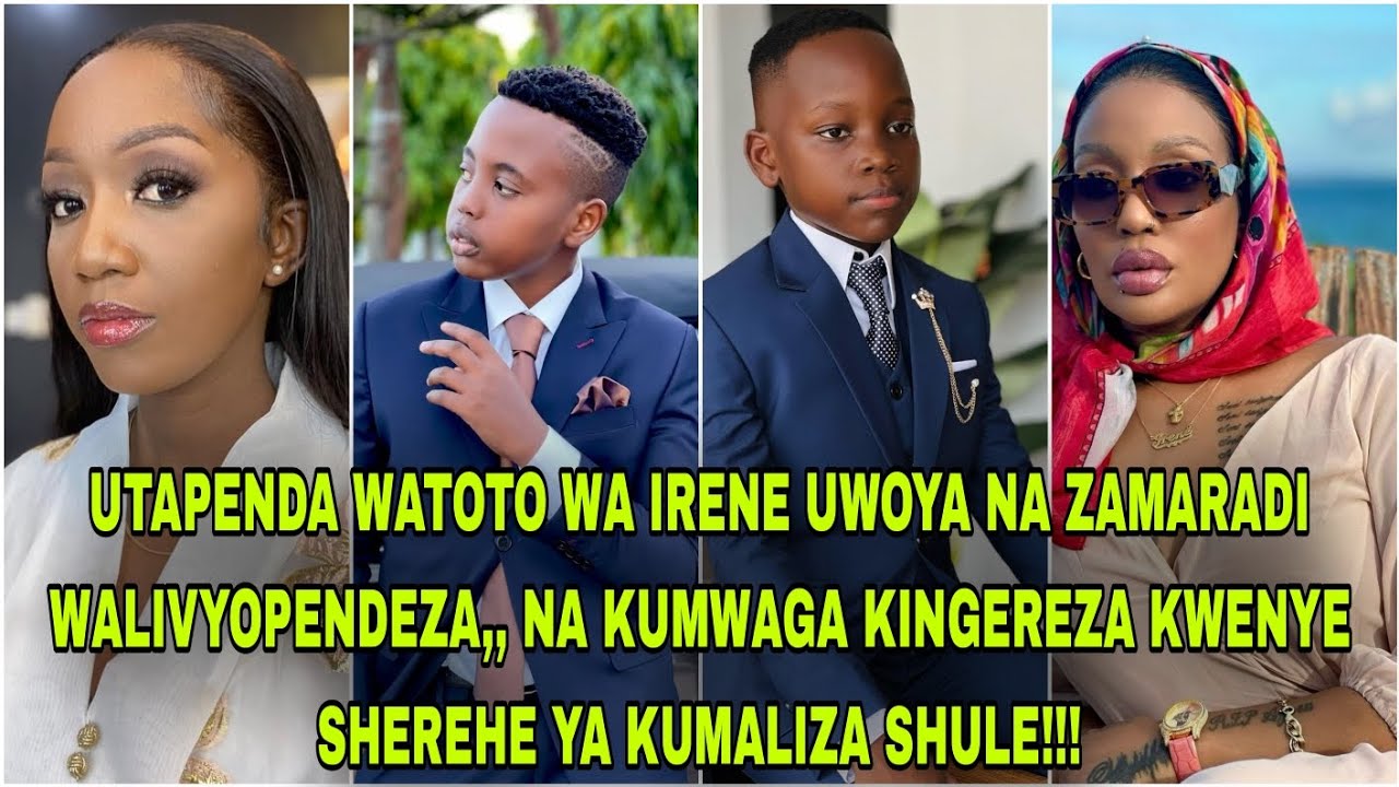 UTAPENDA WATOTO WA IRENE UWOYA NA ZAMARADI WALIVYOPENDEZA, NA KUMWAGA ...
