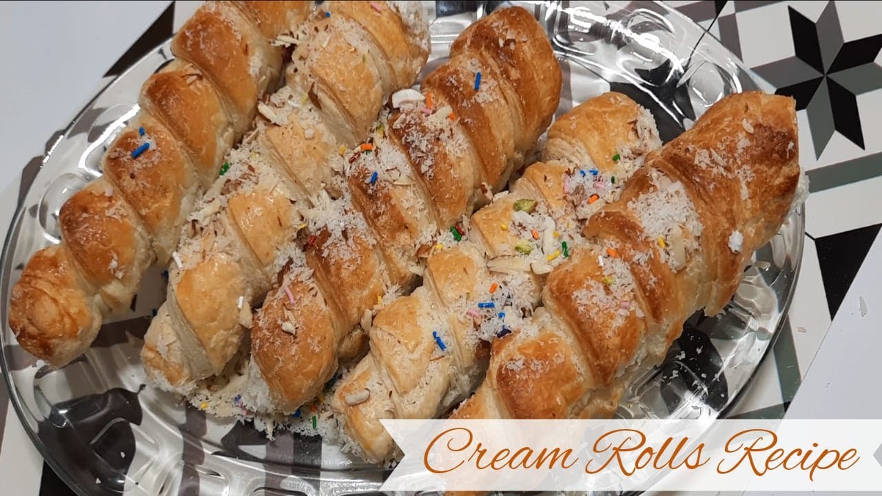Cream Roll Recipe || Cream Puff Pastry || Noshi In Kitchen - YouTube