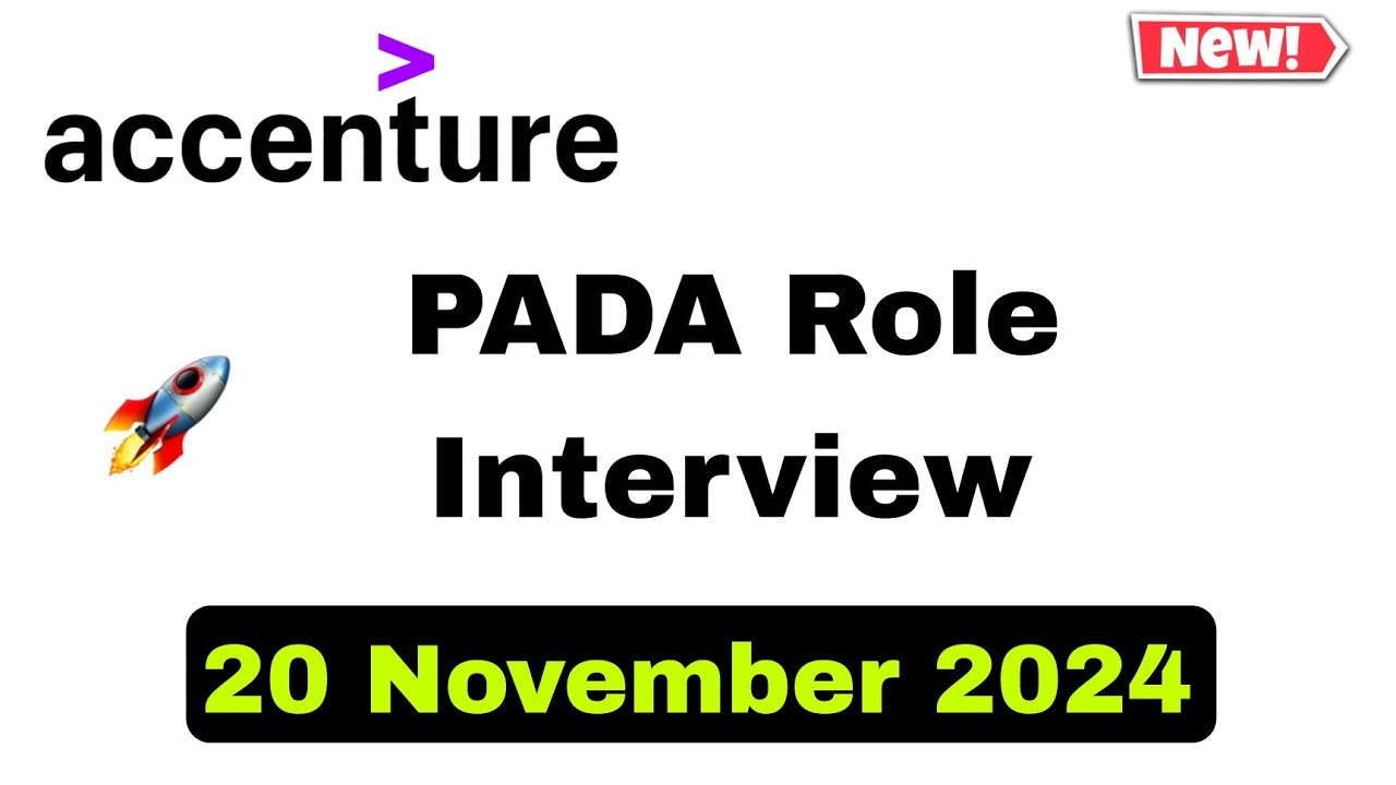 Accenture Interview Questions 20 November 2024 | PADA Role Interview ...