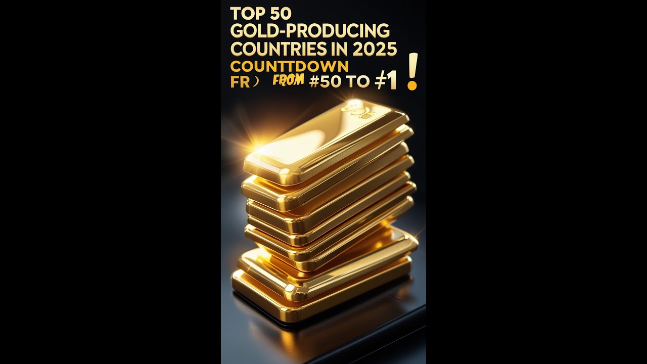 Top 50 Gold Producing Countries in 2025, Full Countdown from #50 to #1 ...