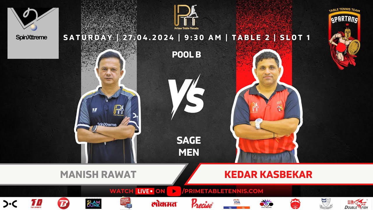 Match 2_Game 8_Sages Men Singles_Manish Rawat_VS_Kedar Kasbekar_PTT Season2 - YouTube
