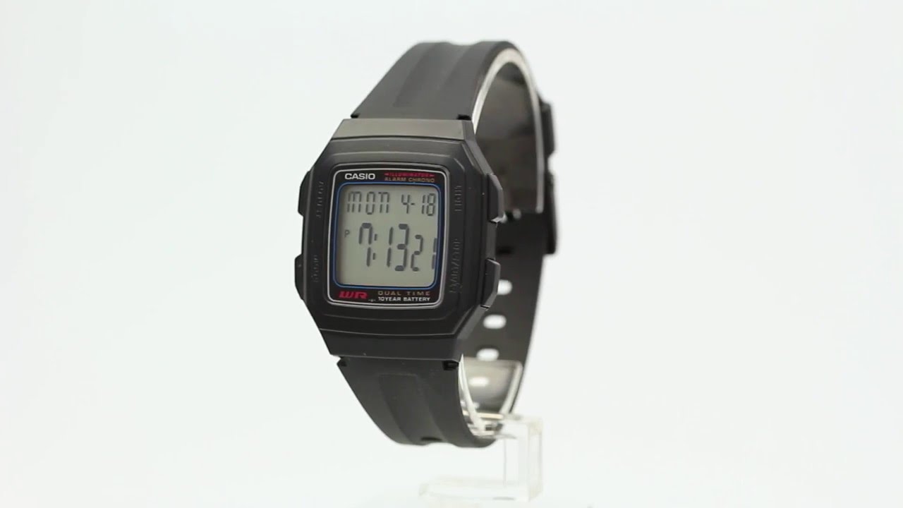 Casio F-201W-1AEF - Watchia.com - YouTube