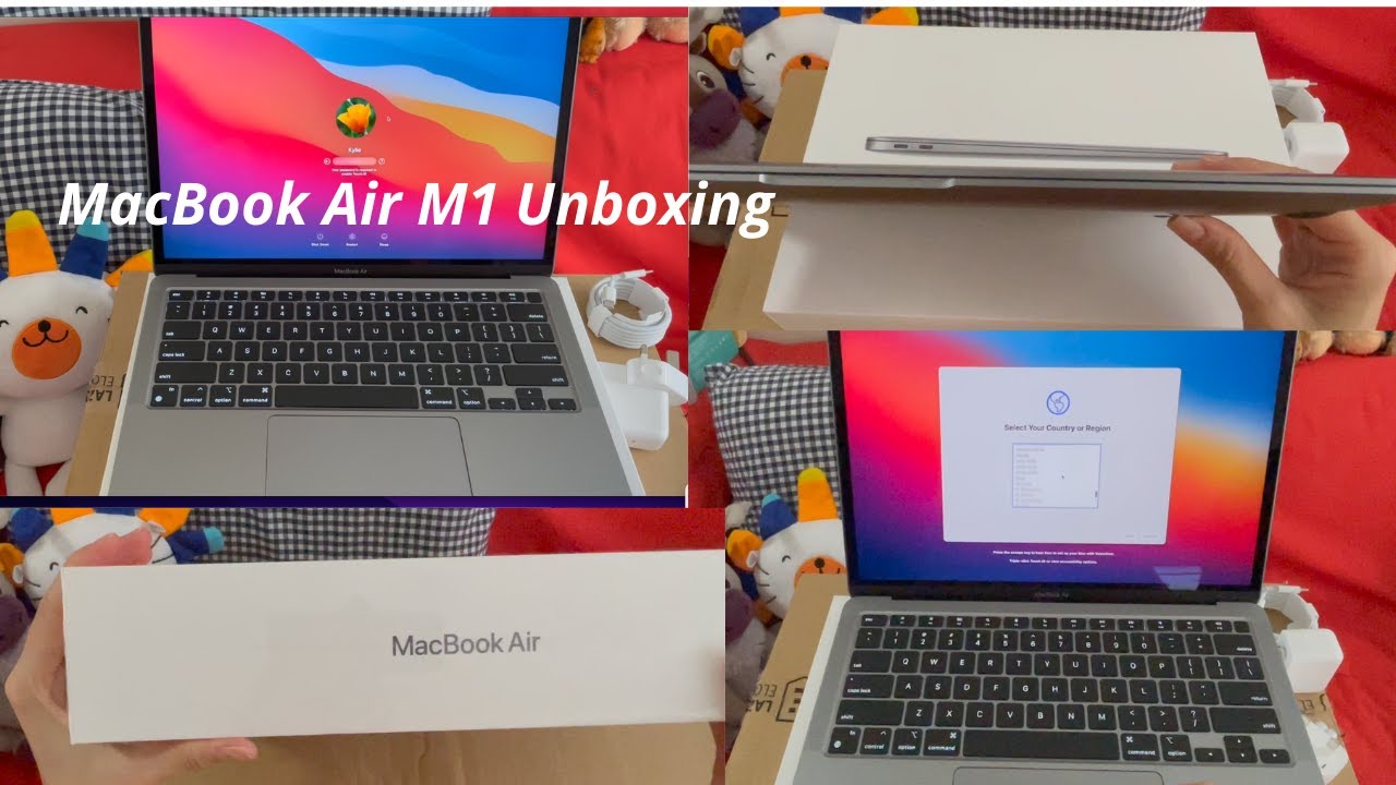 V138 || MacBook Air M1 Unboxing (Space Gray) & Accessories // Mở hộp ...