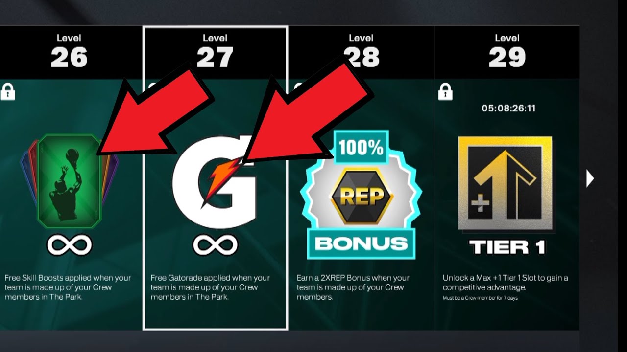 NBA 2k26 - How to Unlock Unlimited Boosts and Gatorade from Crew Levels - YouTube