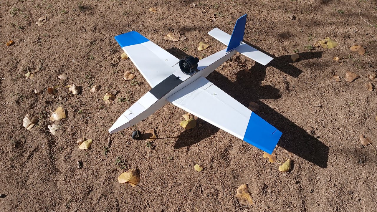 Blue Jet quick look! RC foam jet scratch build. - YouTube