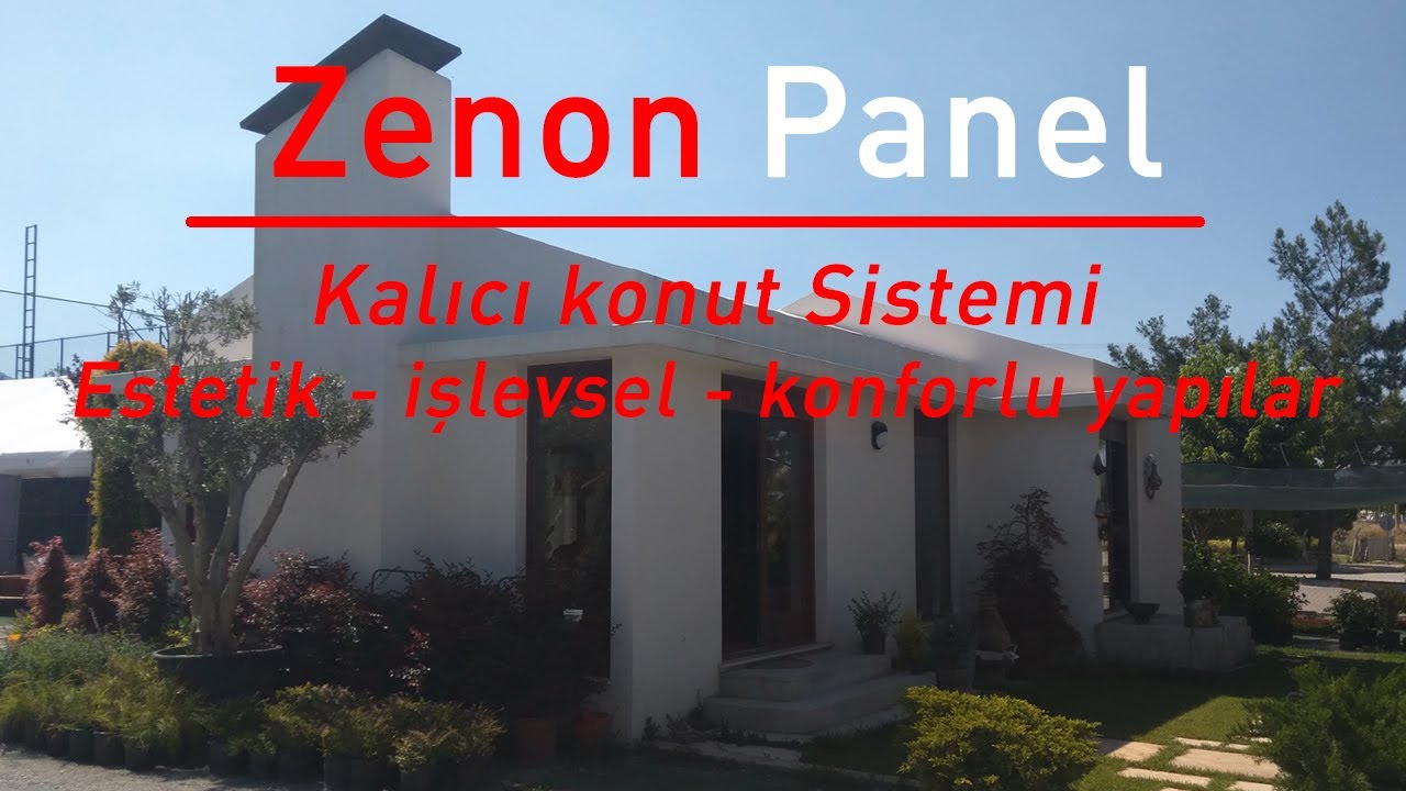 Zenon Panel Sistem Düşük bütçeli Tek katlı Çelik kafes Donatılı Ev ...