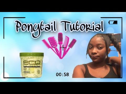 EASY PONYTAIL TUTORIAL {DESTINY} - YouTube