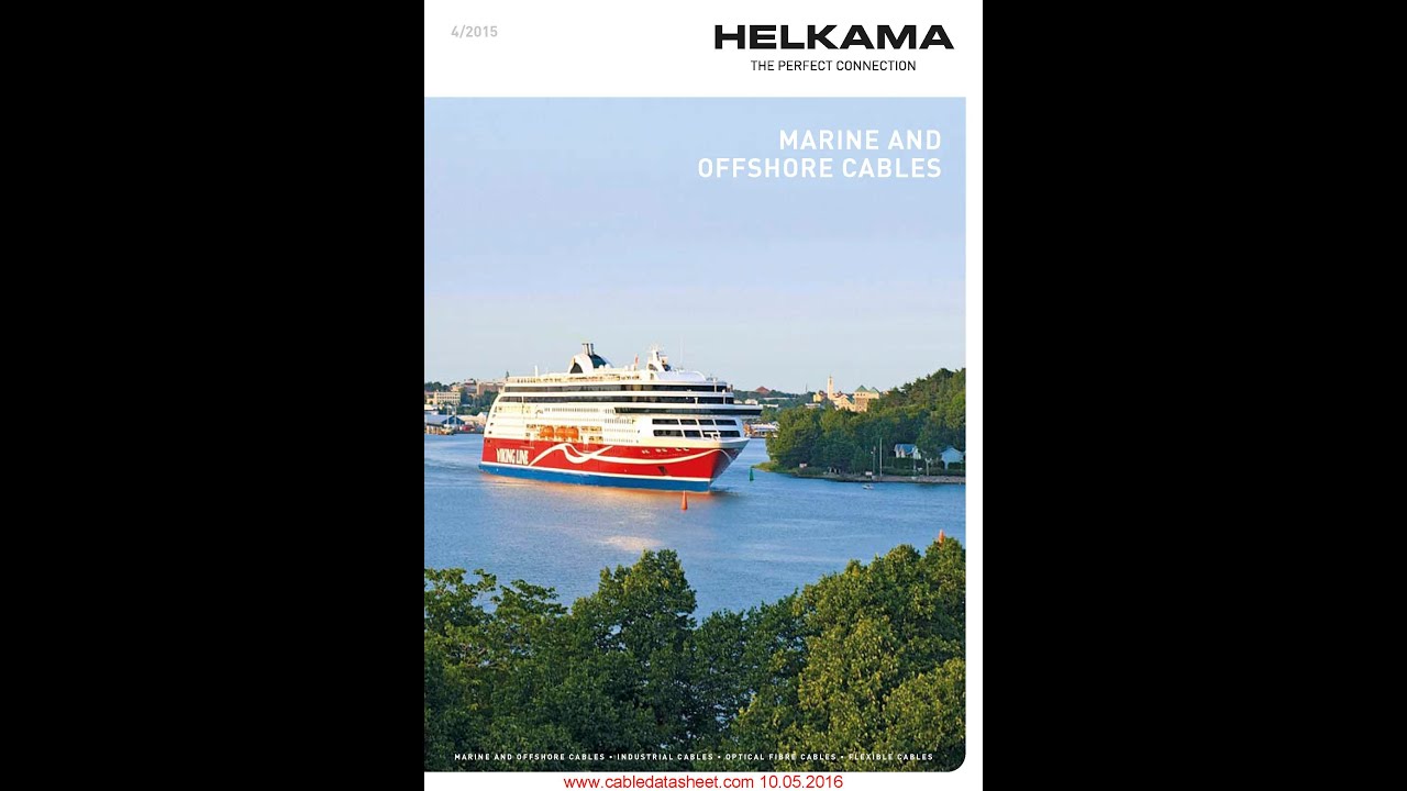 Helkama Bica IEC 60092 Marine and Offshore Cables 4/2015 catalog - YouTube