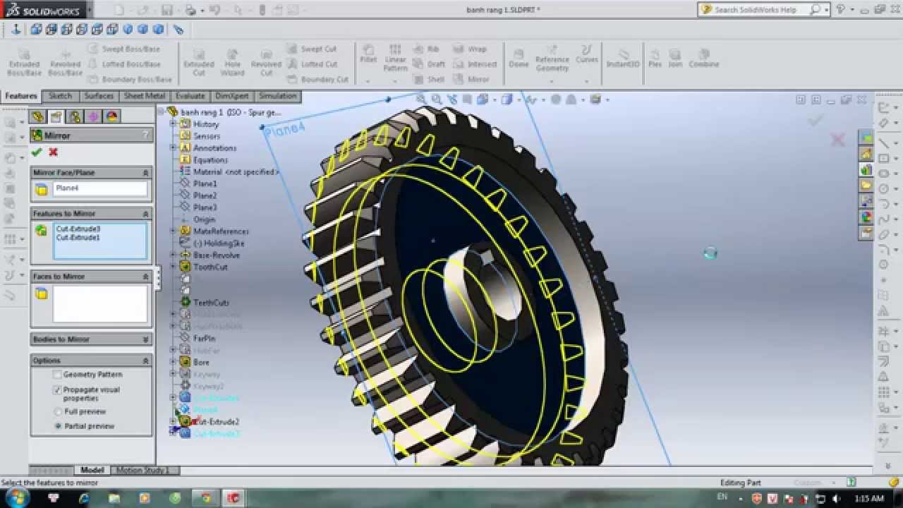 HUONG DAN BAI TAP CADD SOLIDWORKS PART2- CHUNG- VĂN LÊ - YouTube