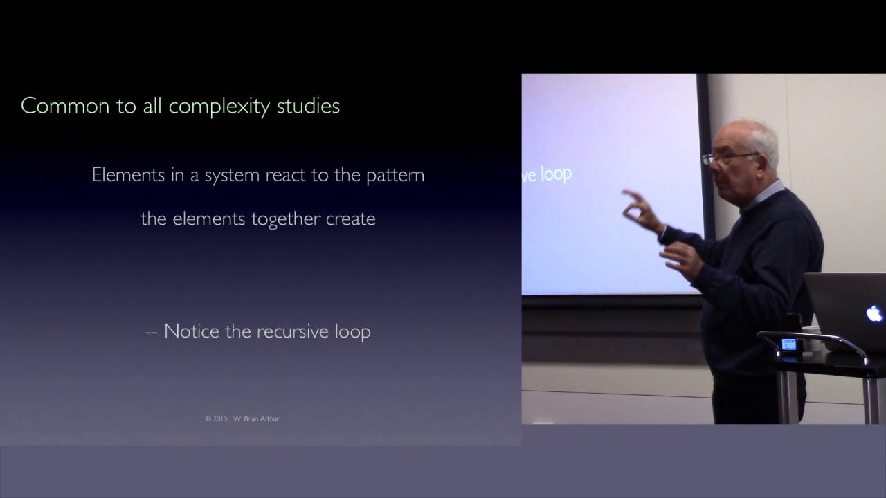 W. Brian Arthur - Complexity and the Economy - YouTube