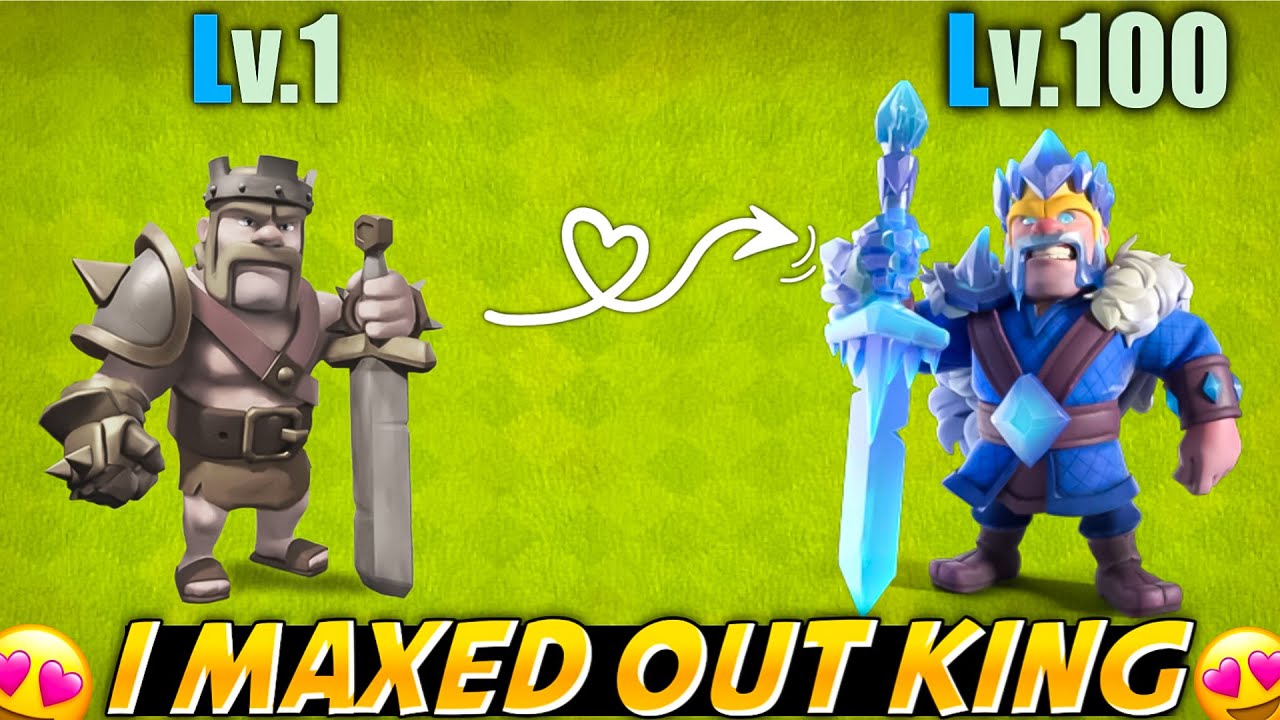 I MAXED OUT MY KING IN CLASH OF CLANS BY GURINDER GAMER | - YouTube