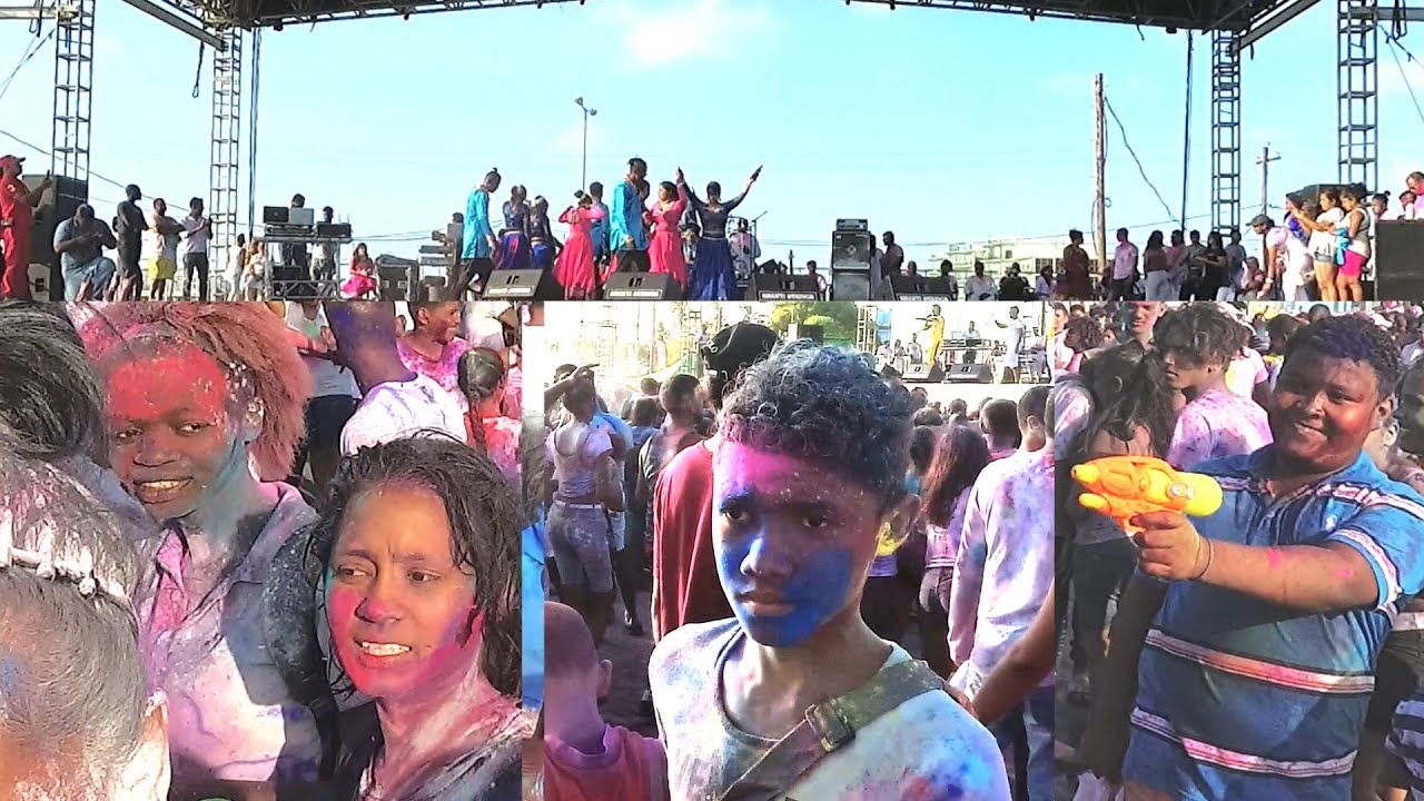 Holi / Phagwa Show at Providence Cricket Stadium Guyana - YouTube