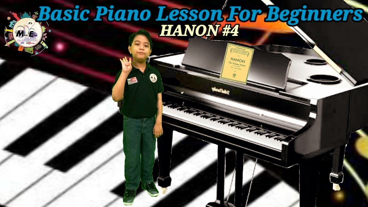 Basic Piano Lesson For Beginners HANON #4 - YouTube
