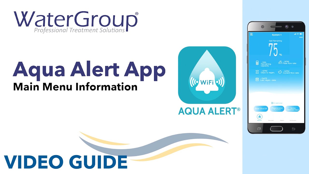 Aqua Alert App: Main Menu Information | Step By Step Guide - YouTube