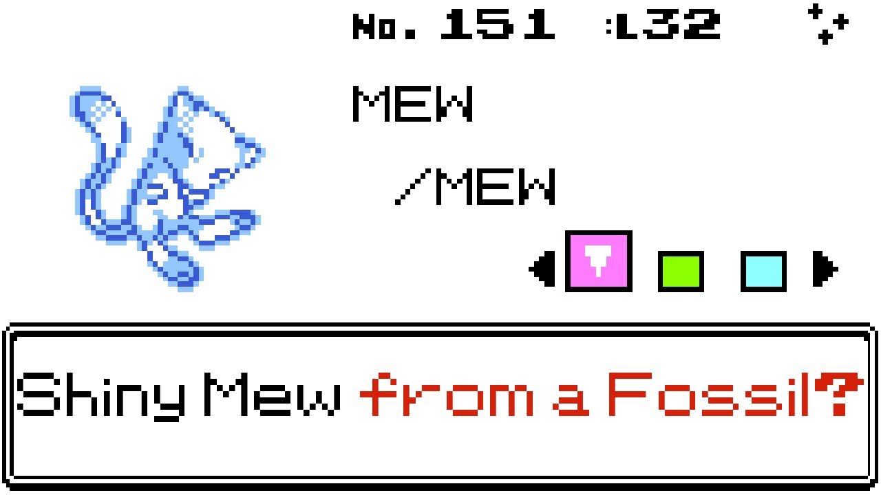 How I Revived Shiny Mew from a Fossil - YouTube