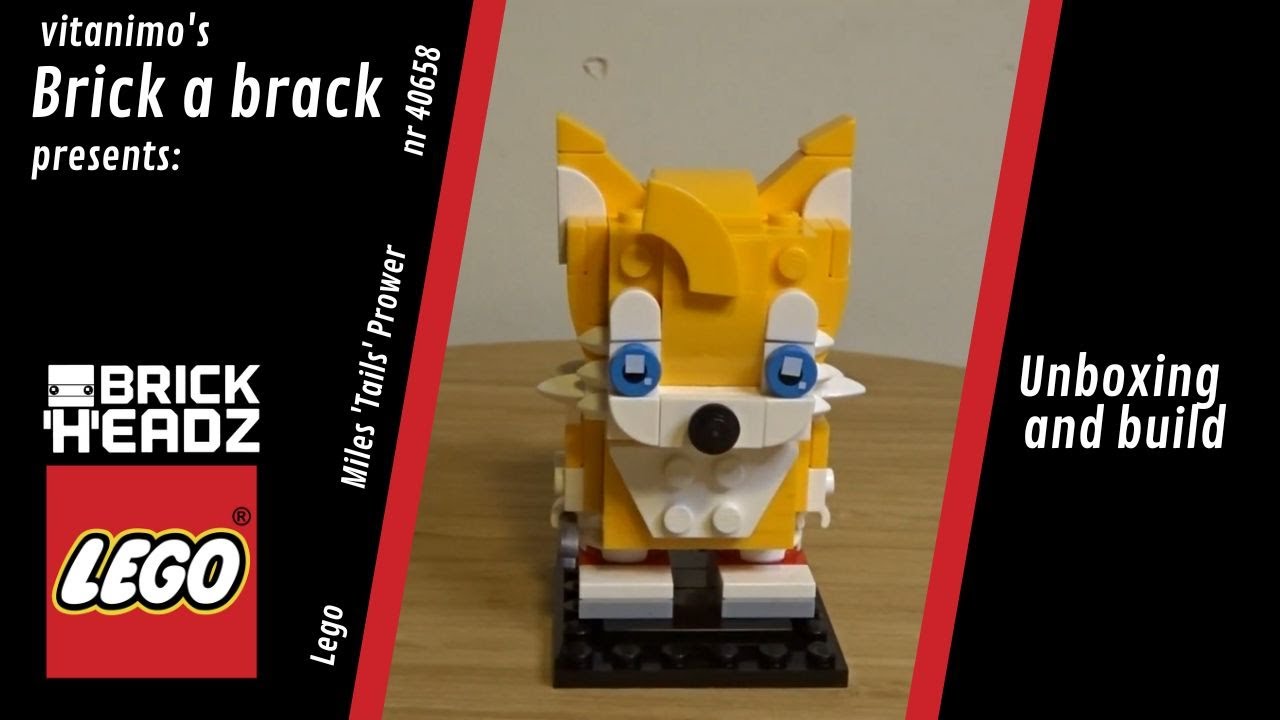 vitanimo s brick a brack: lego brickhead Miles Tails Prower - YouTube