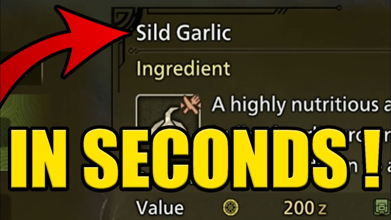 WHERE to FIND SILD GARLIC in MONSTER HUNTER WILDS - YouTube